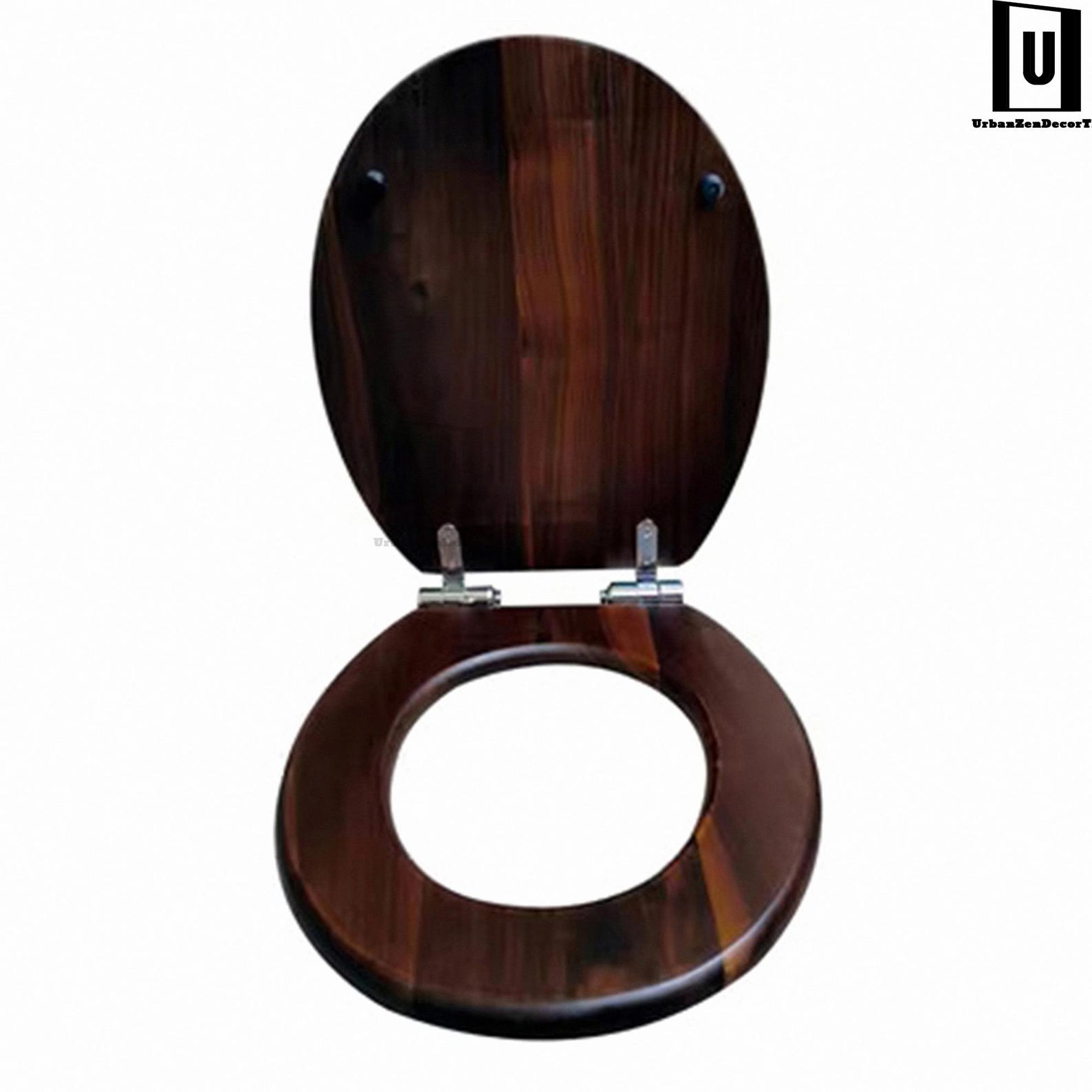 Walnut Toilet Cover,solid Wooden Toilet,wooden Toilet Seat With ...