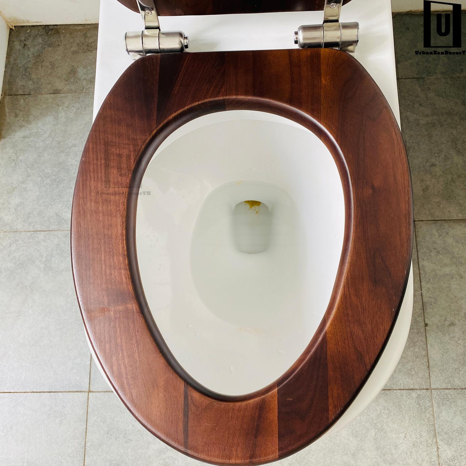 Walnut Toilet Cover,solid Wooden Toilet,wooden Toilet Seat With ...