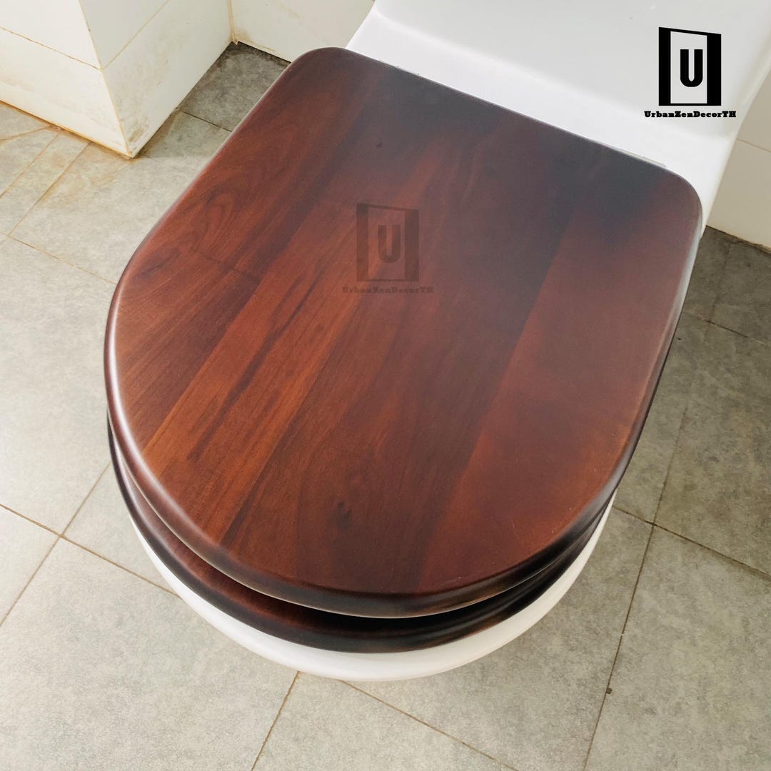 Solid Wooden Toilet,walnut Toilet Cover,wooden Toilet Seat With ...