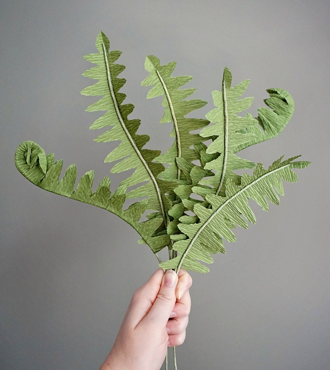 Maidenhair Fern: Handmade Crepe Paper Foliage | Etsy