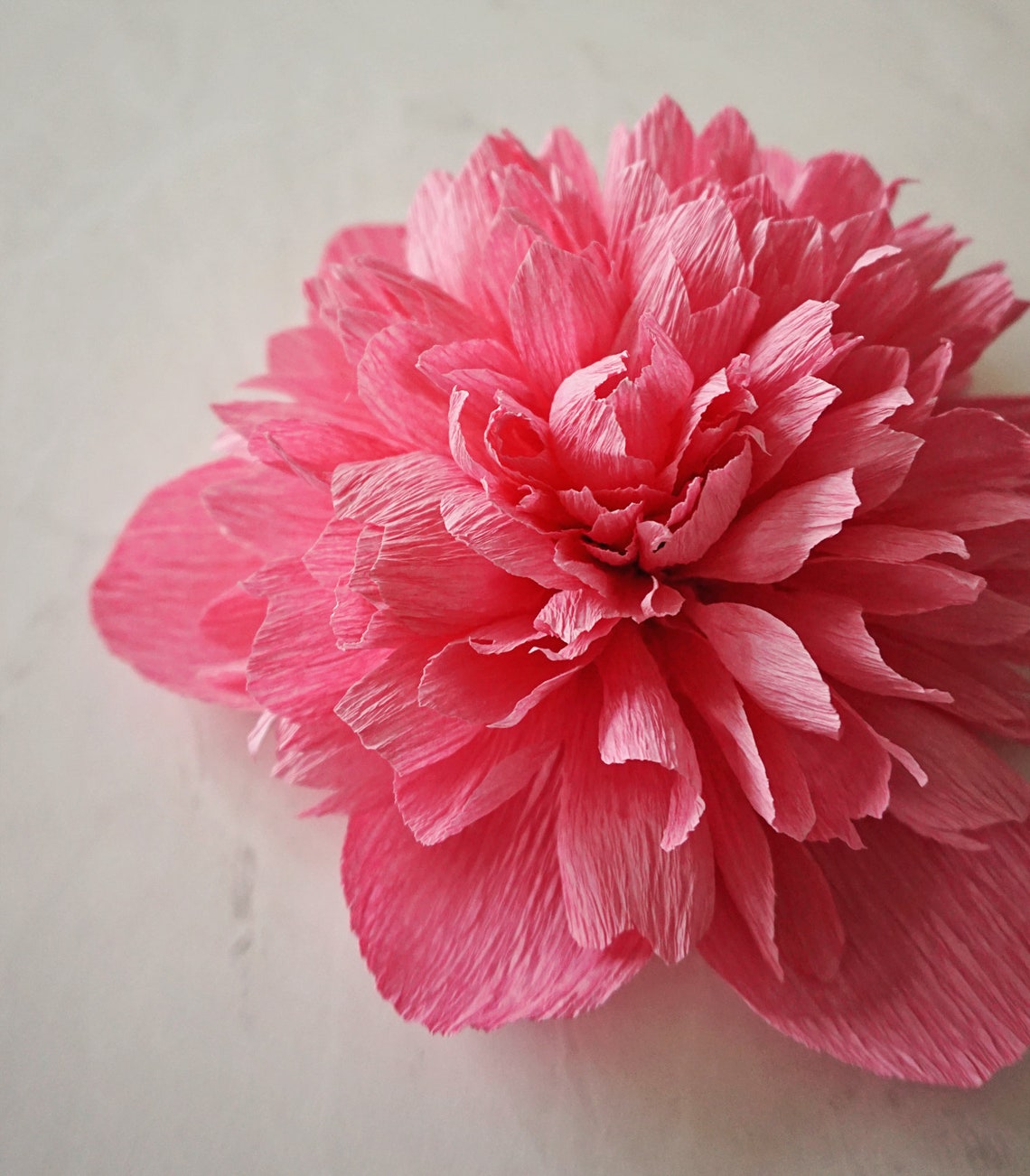 Double Bomb Peony: Handmade Crepe Paper Flower - Etsy