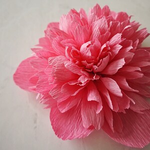 Double Bomb Peony: Handmade Crepe Paper Flower - Etsy
