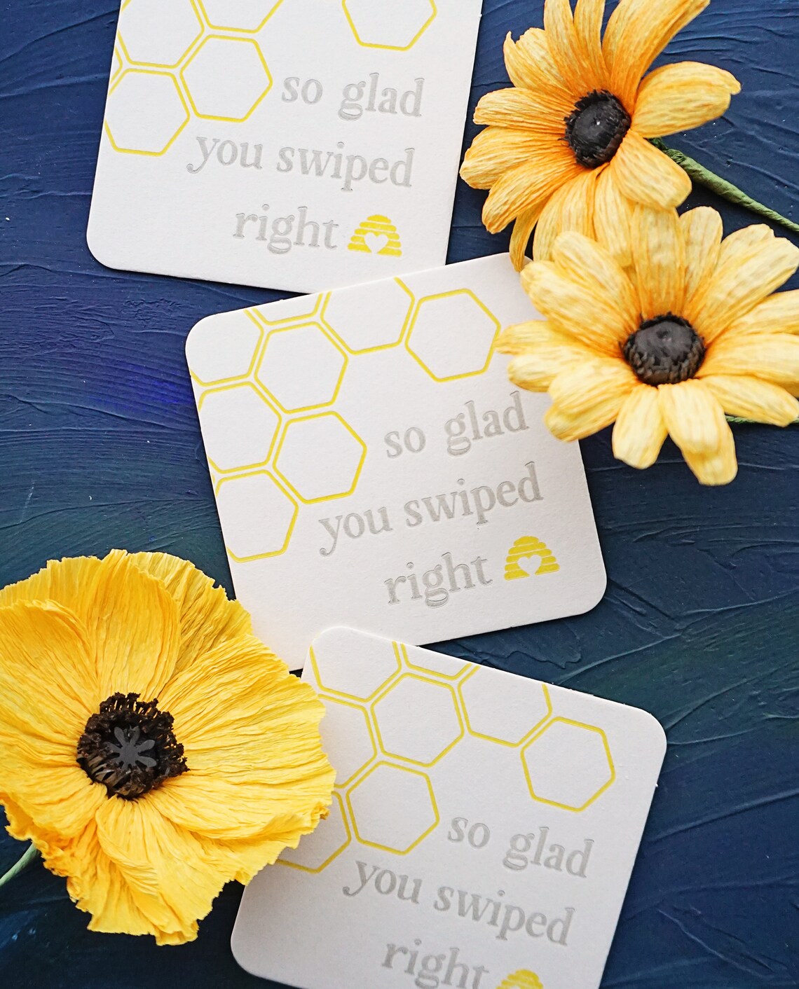 Custom one-color Letterpress Coasters | Etsy