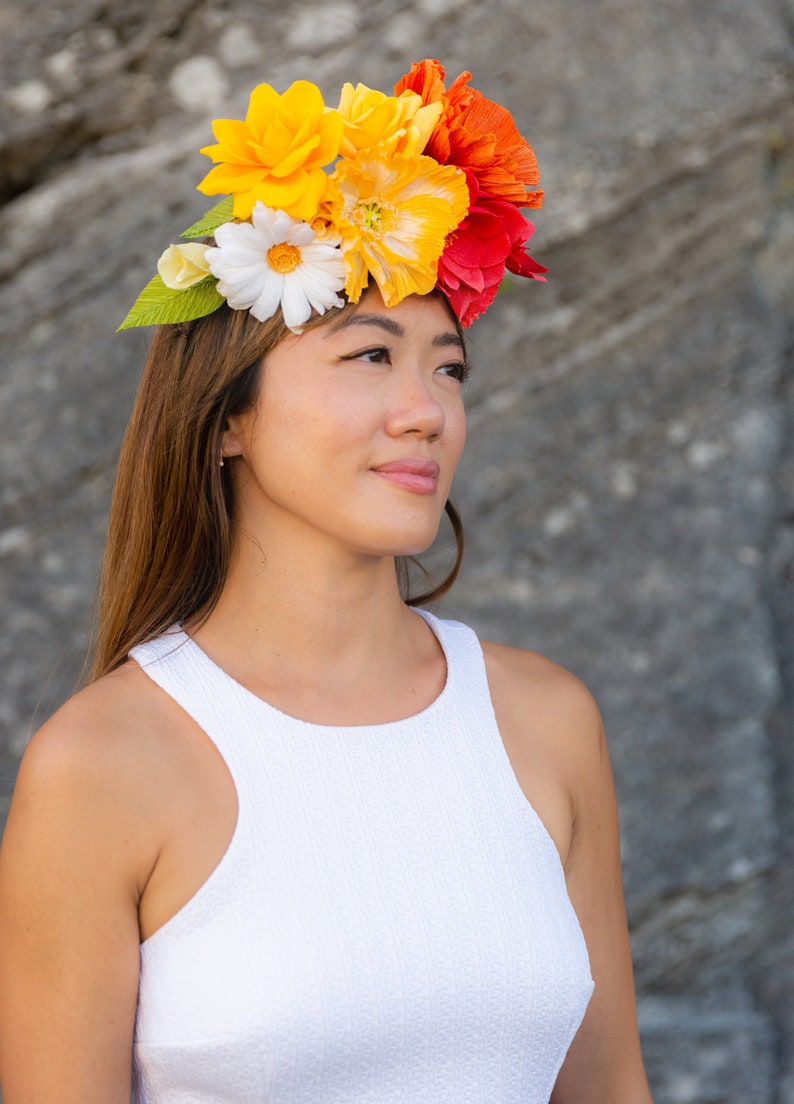 Custom Paper Flower Crown: Large - Etsy