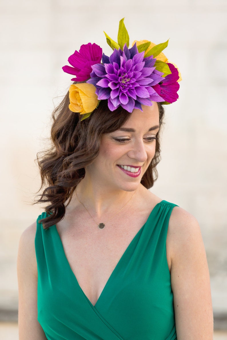Custom Paper Flower Crown: Large - Etsy