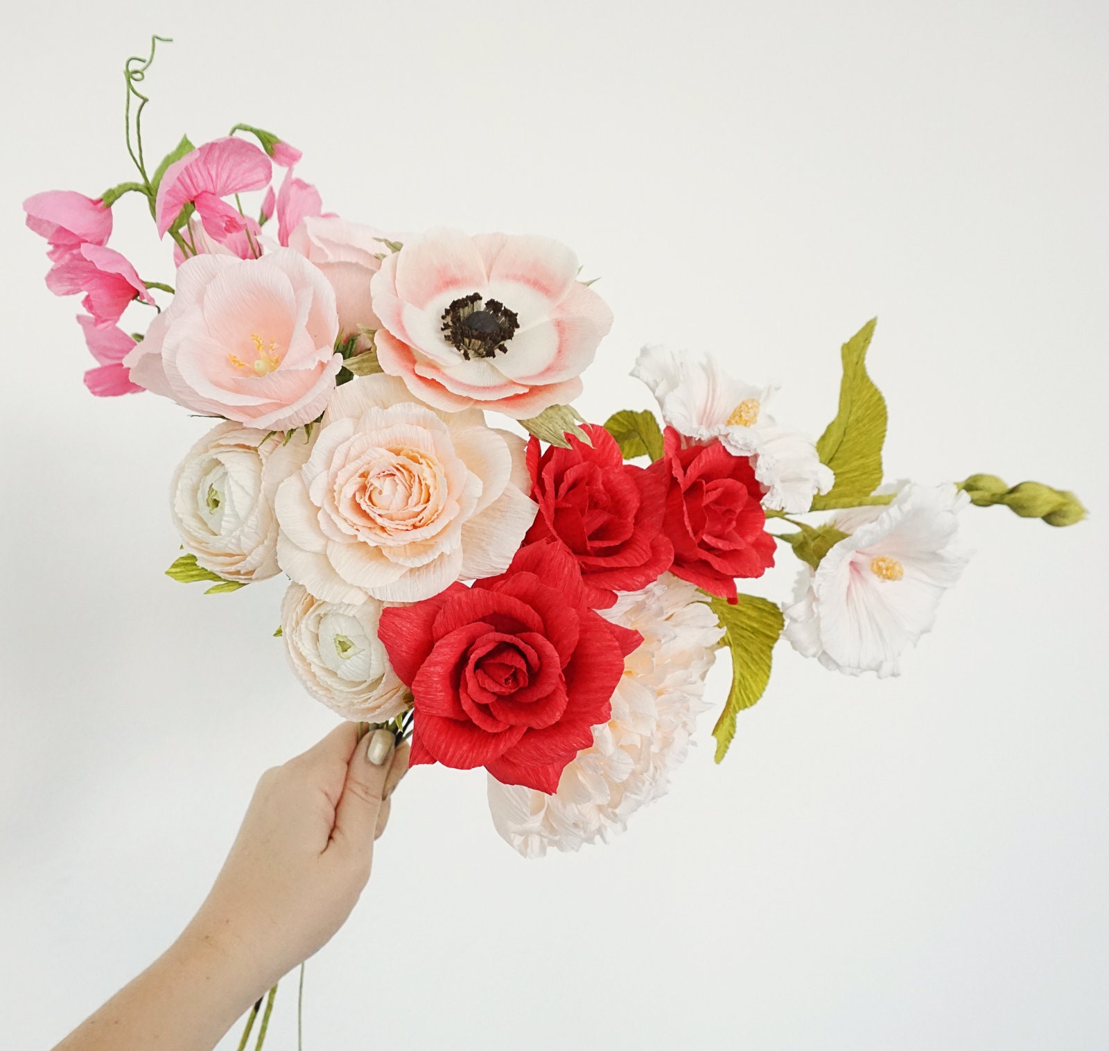 Classic Rose: Handmade Crepe Paper Flower | Etsy