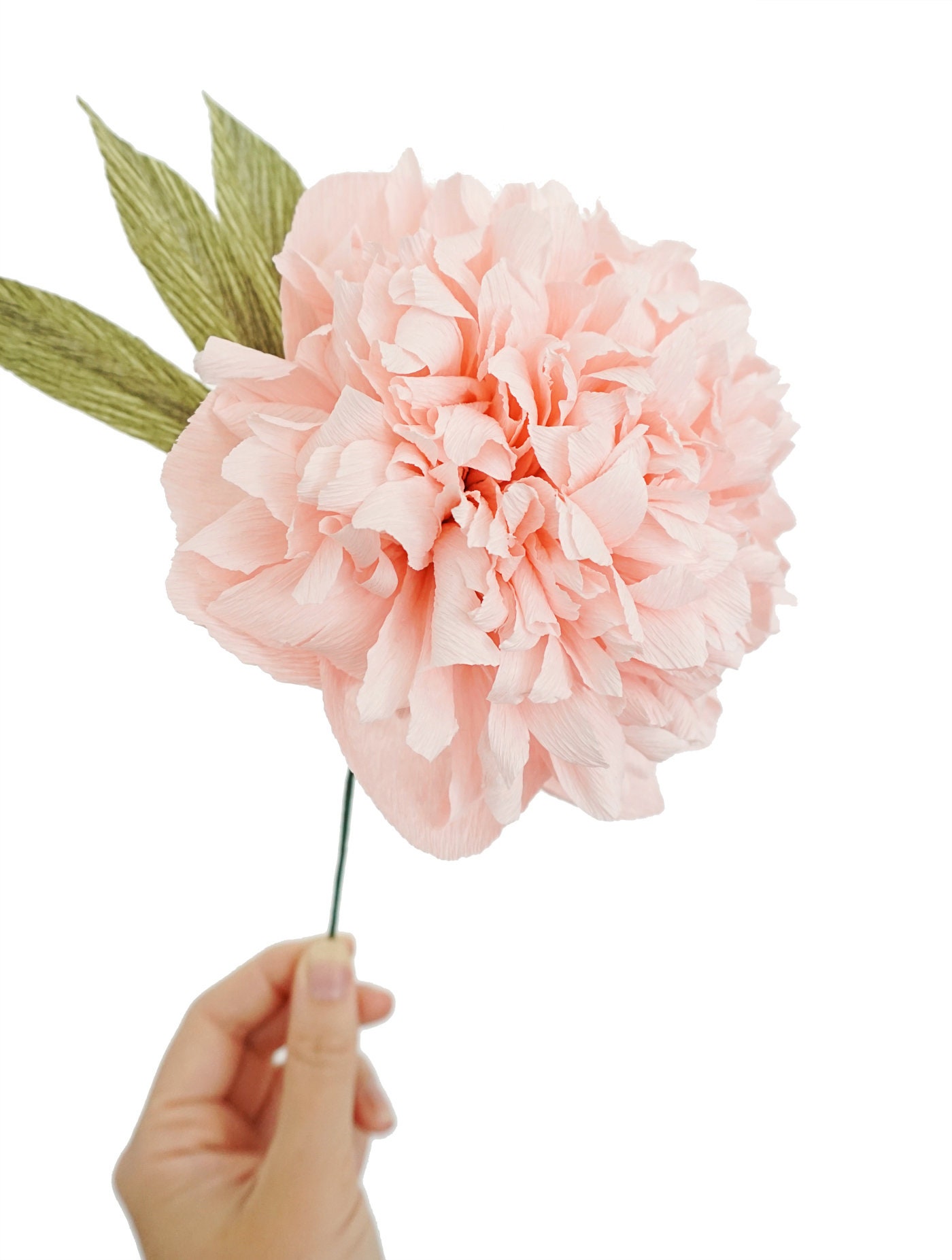 Double Bomb Peony: Handmade Crepe Paper Flower | Etsy