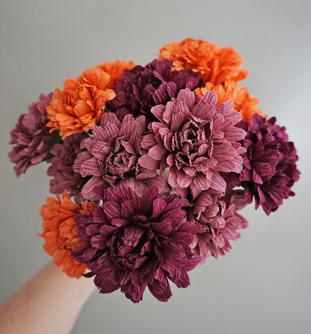 Mum: Handmade Crepe Paper Flower - Etsy