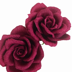 Classic Rose: Handmade Crepe Paper Flower - Etsy