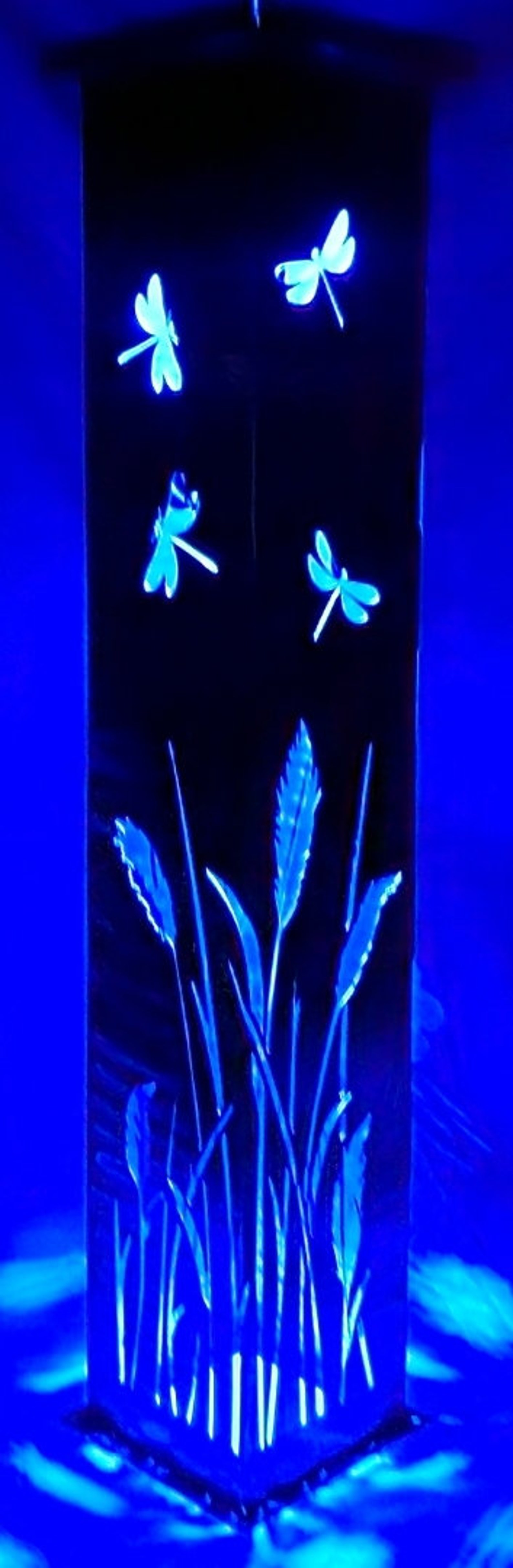 Lighted Garden Column,steel, Metal Art,outdoor Decor,garden Art,lighted ...