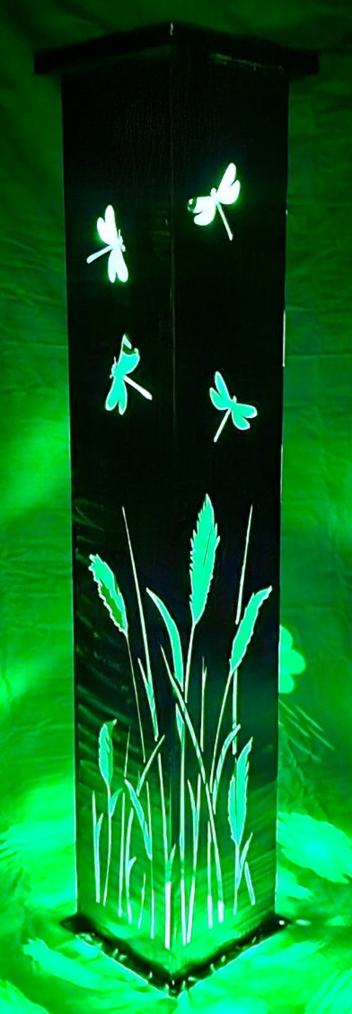 Lighted Garden Column,steel, Metal Art,outdoor Decor,garden Art,lighted ...