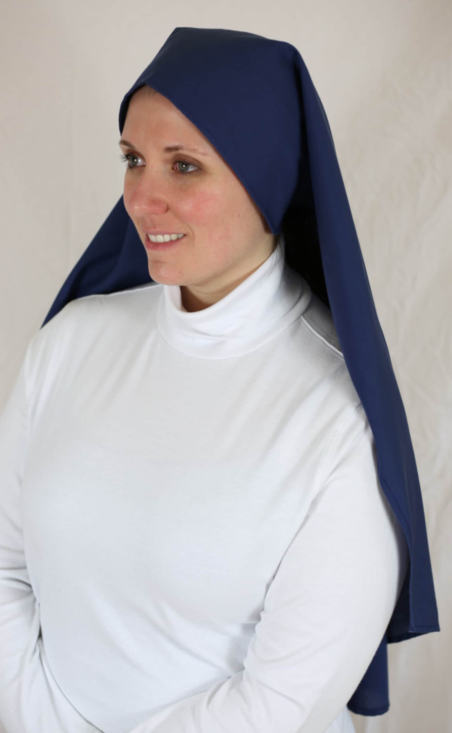 36 Inch Navy Blue Veil Catholic Nun Nuns Habit NEW - Etsy