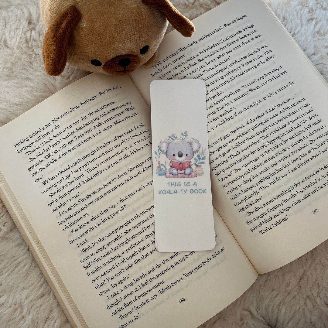 Koala Bookmarks Laminated Double Sided for Book Lovers Bookmarks ...