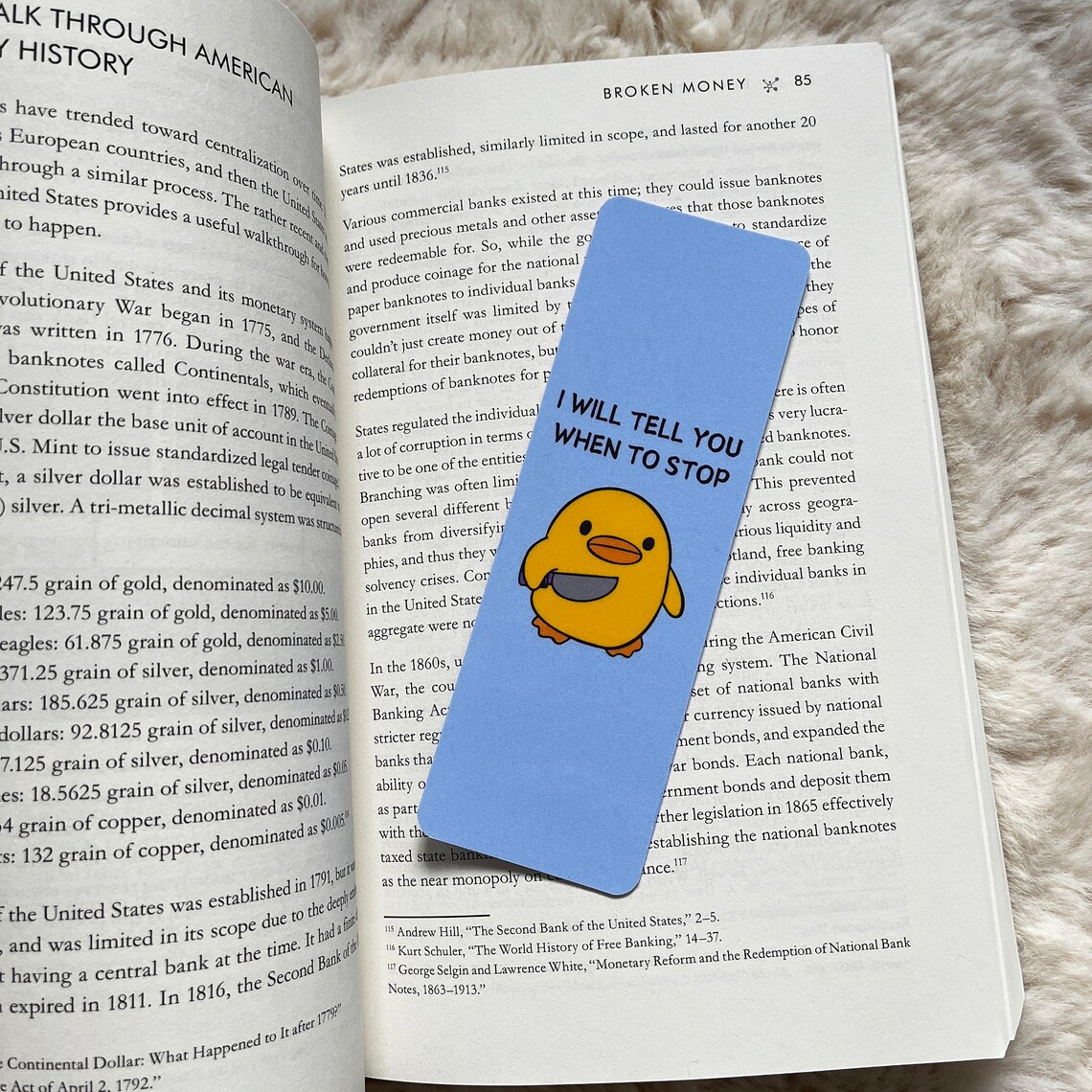 Duck Bookmarks Laminated Double Sided for Book Lovers Animal Bookmarks ...