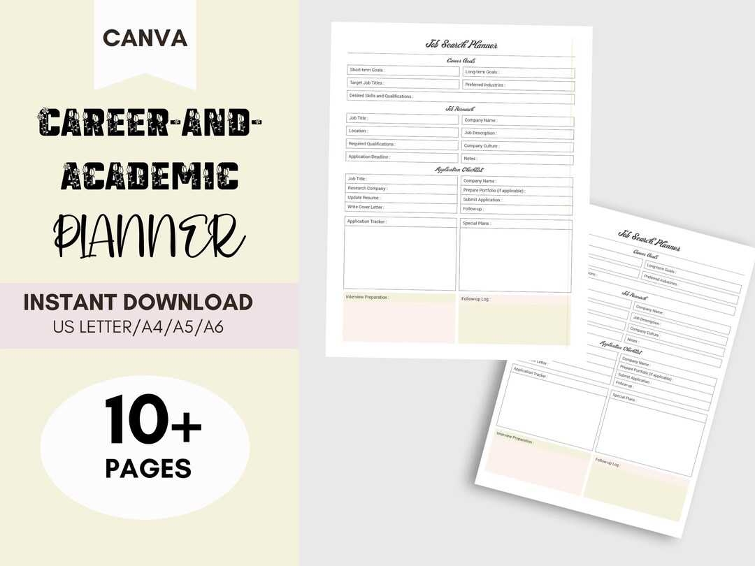 Career Development Workbook, Career Change Planner Digital Download ...