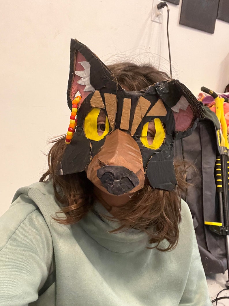Cardboard Dog Mask 3 - Etsy