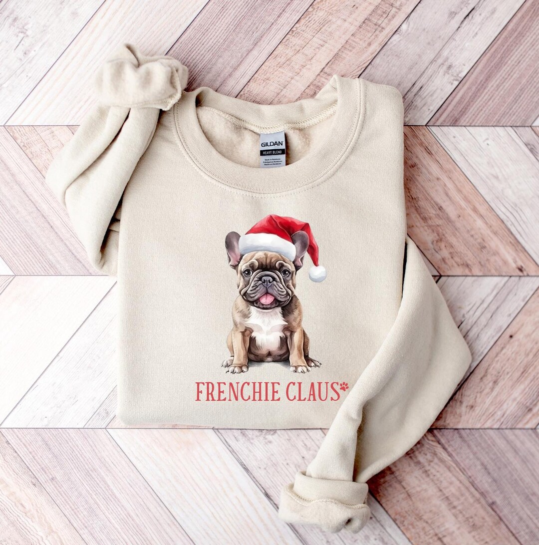 French Bulldog Sweater Frenchie Dog Breed Christmas Dog Sweatshirt ...