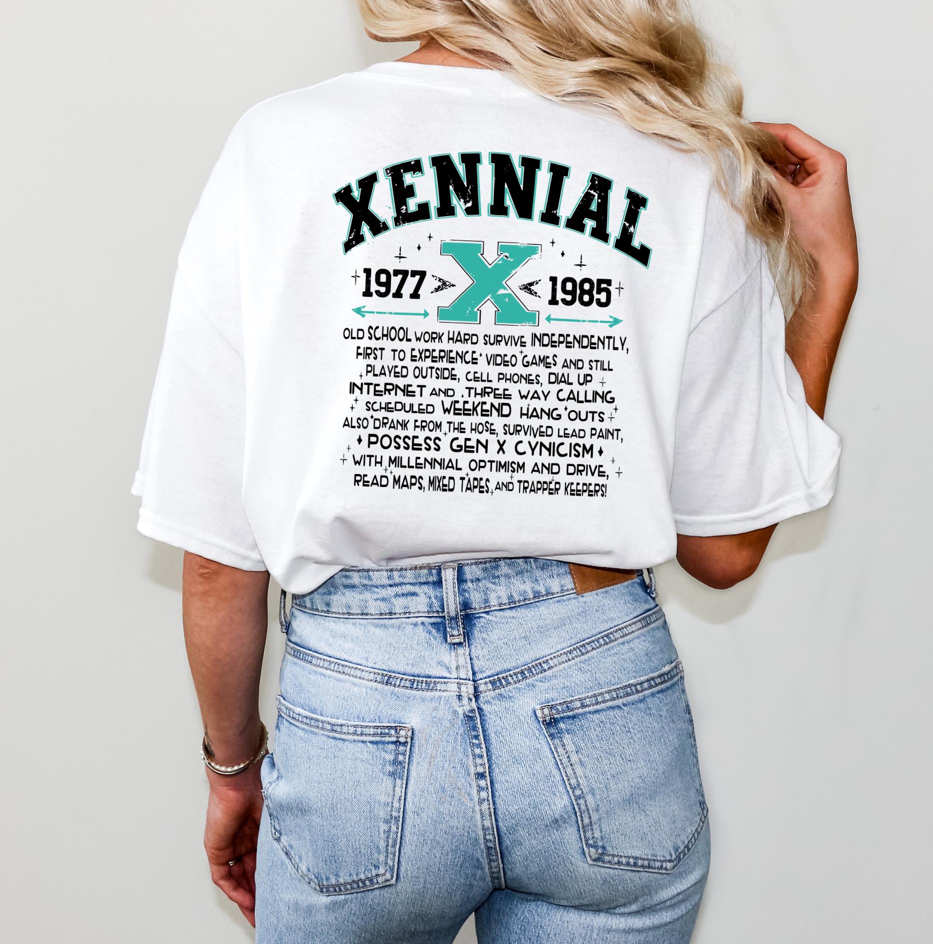 Xennials T-shirt | Gen X | Millennials | Generations | 1977-1985 Shirt ...
