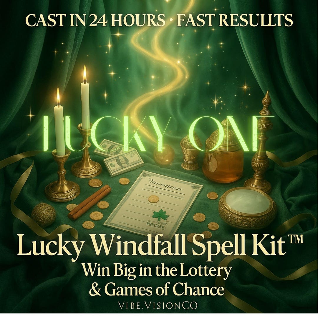 Lucky Luxe Ritual™ – Digital Spell Kit for Lottery Wins, Sudden Wealth ...