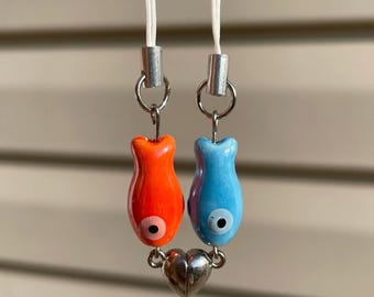 Matching Koi Fish Keychain - Etsy