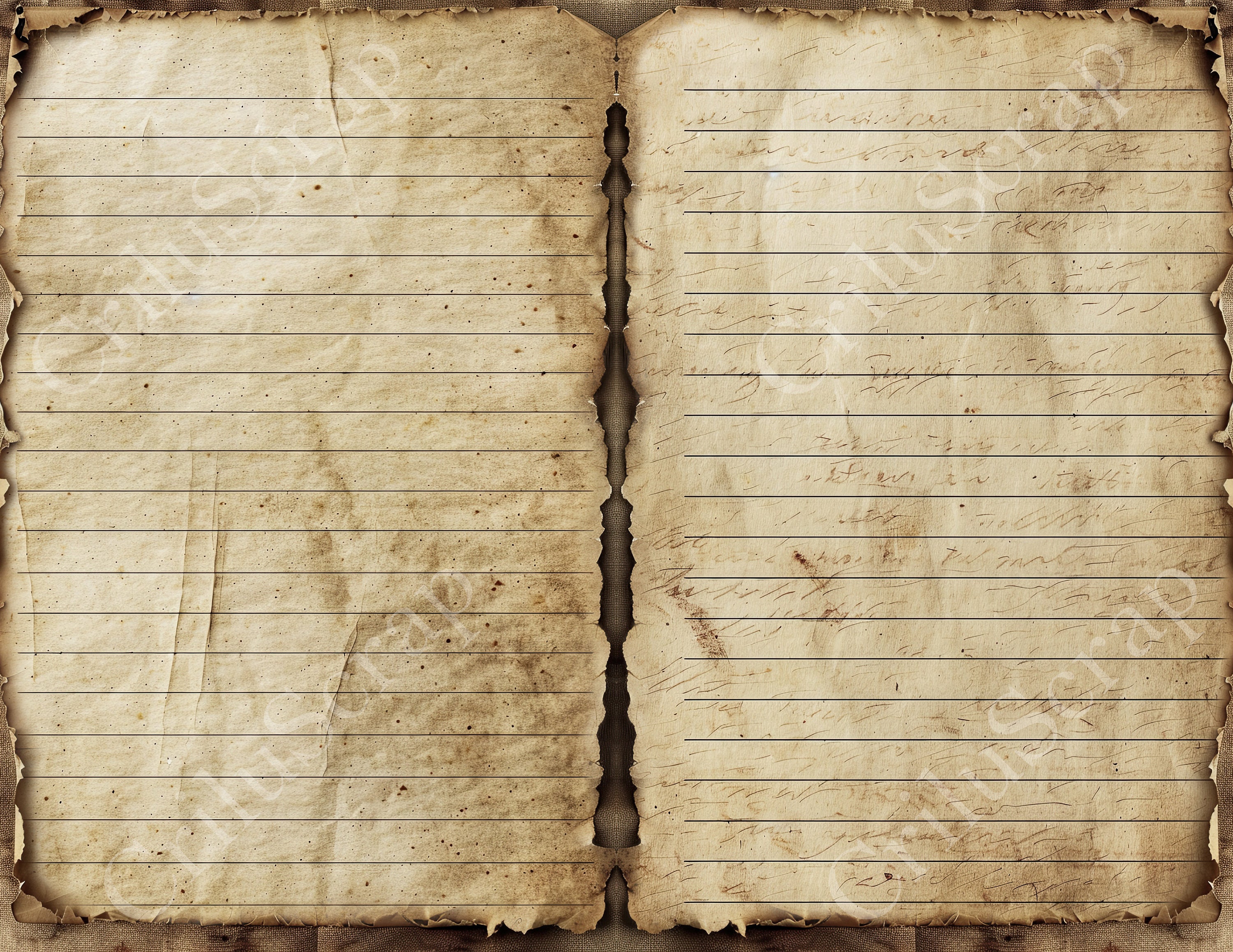 Basic Junk Journal Vintage Line Sheet,old Printable Lined Page,aged ...