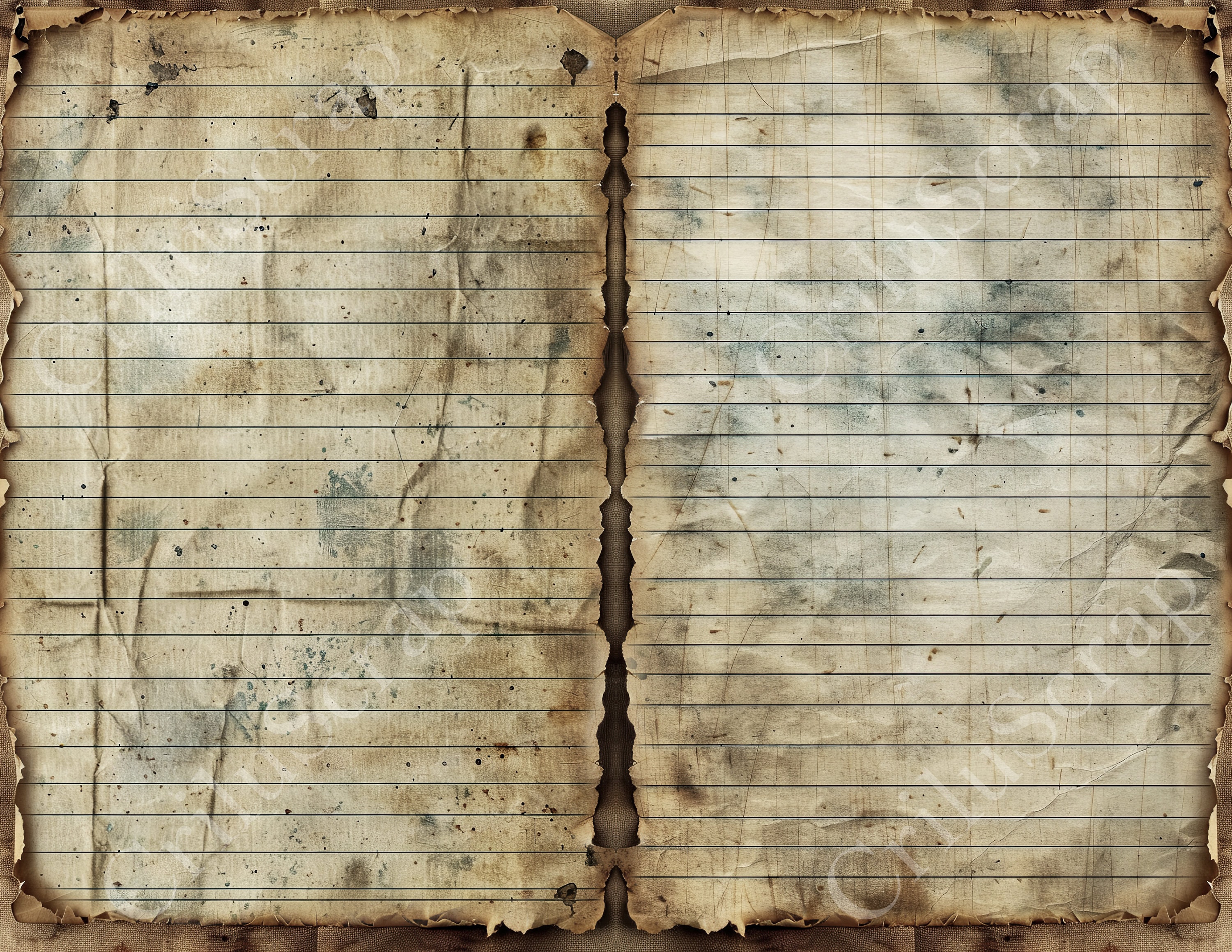 Basic Junk Journal Vintage Line Sheet,old Printable Lined Page,aged ...