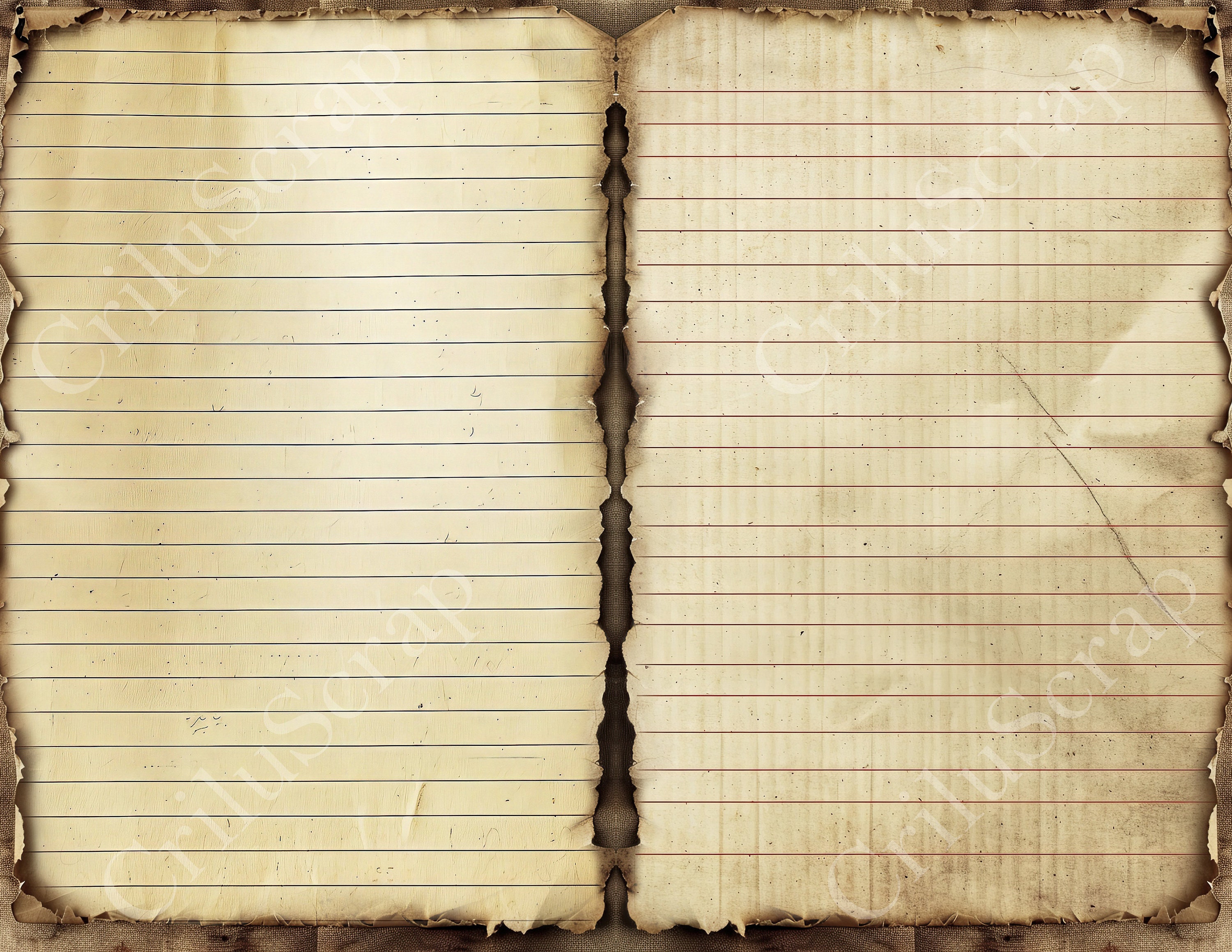 Basic Junk Journal Vintage Line Sheet,old Printable Lined Page,aged ...