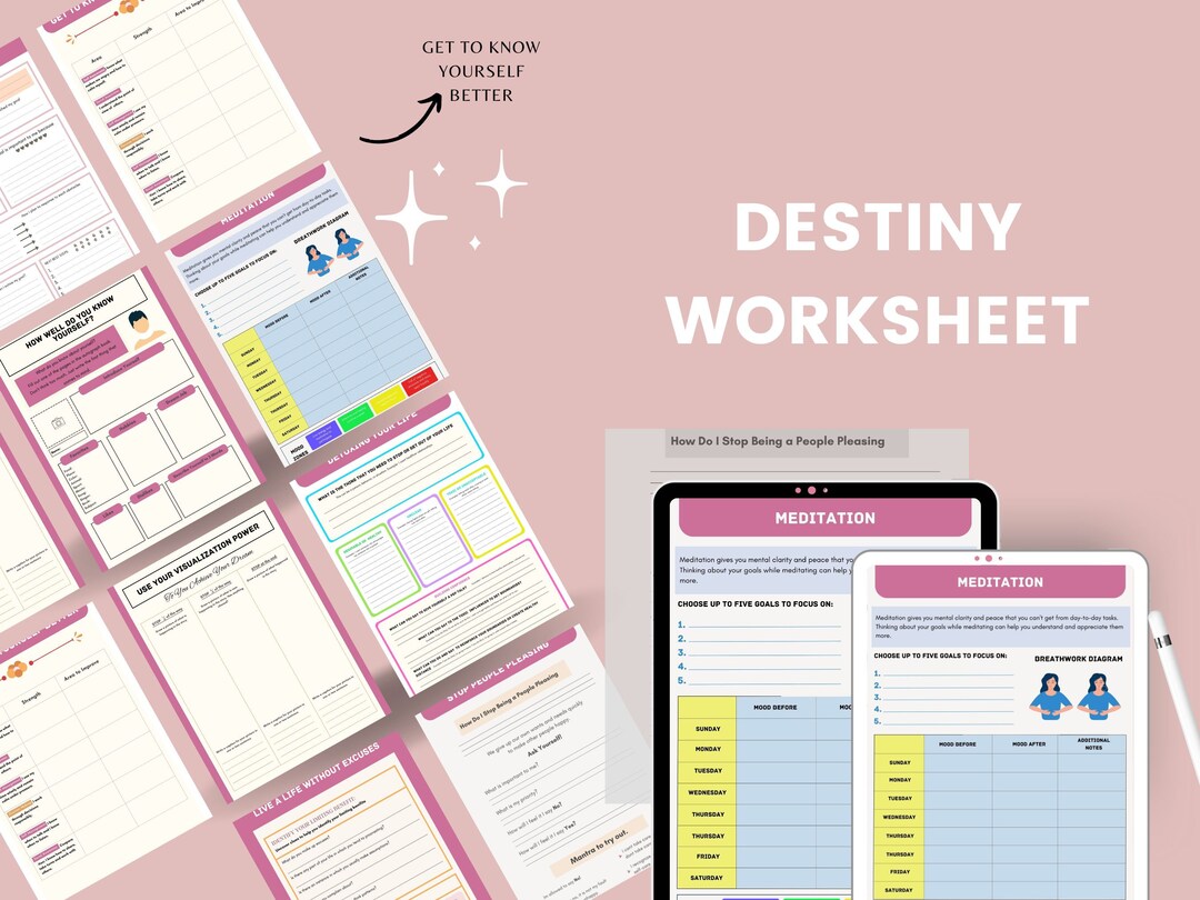 Destiny Worksheet - Etsy
