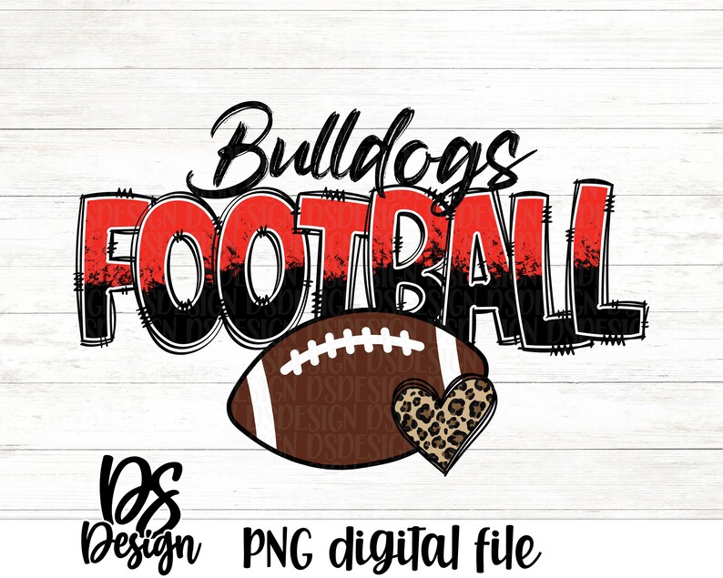 Bulldogs Football, Red & Black, School Spirit, Sports Team Mascot ...
