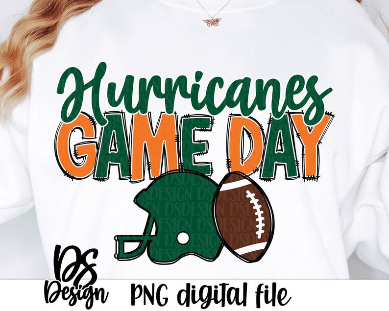Hurricanes Football, Orange & Green, Hurricanes Game Day, School Spirit ...