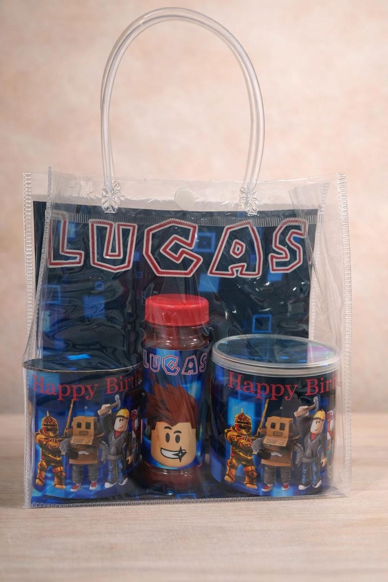 Roblox Party Favor Set Personalized | Roblox Birthday Treat Bag With ...