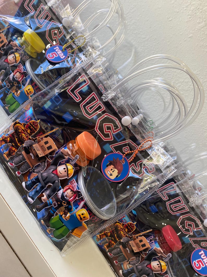 Roblox Party Favor Set Personalized | Roblox Birthday Treat Bag With ...