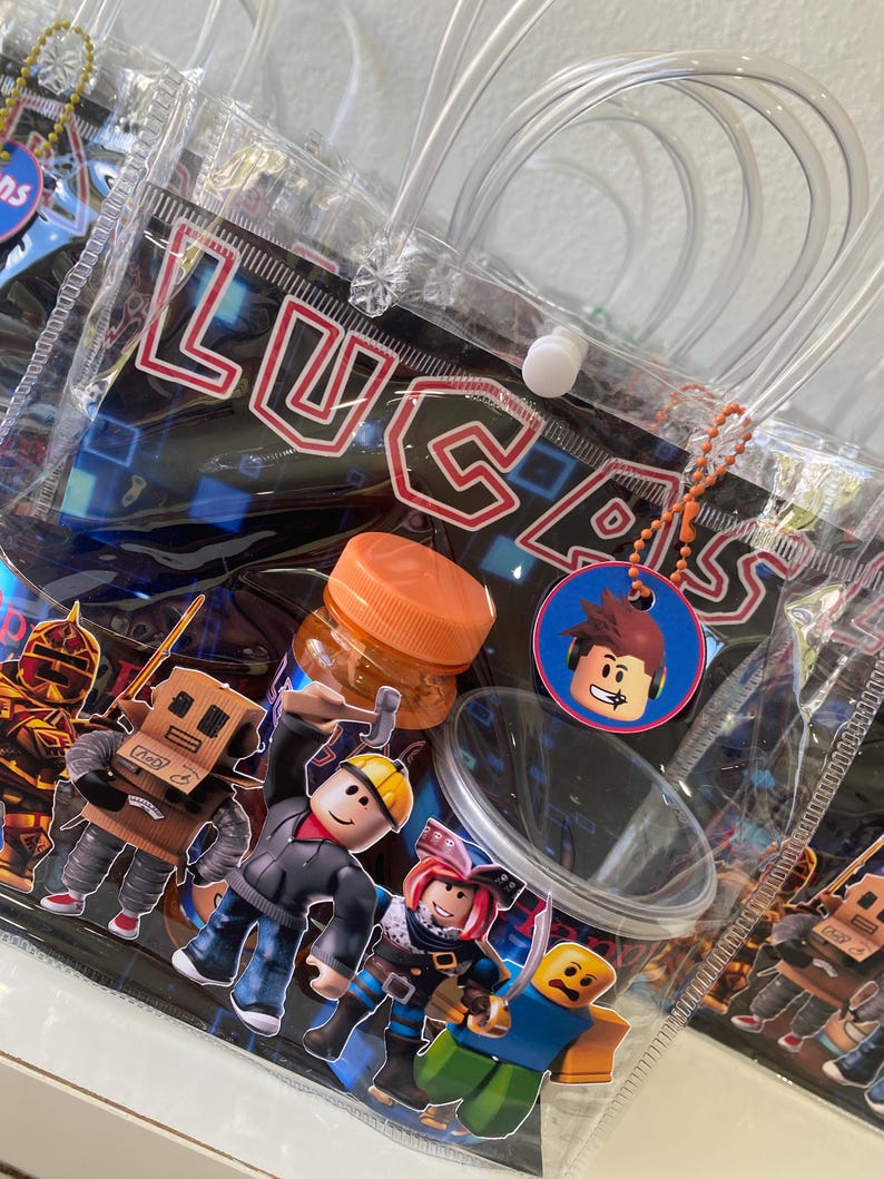 Roblox Party Favor Set Personalized | Roblox Birthday Treat Bag With ...