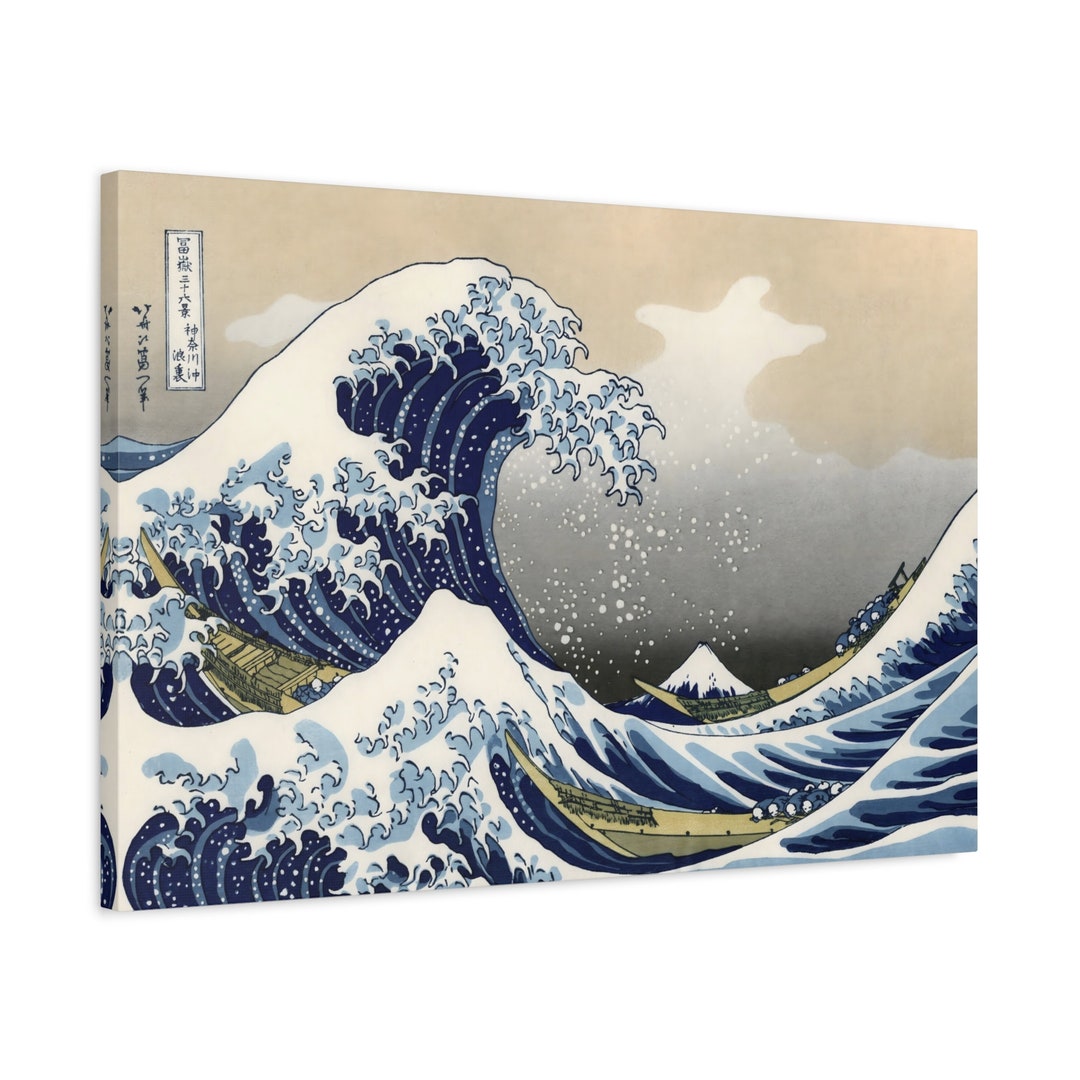 The Great Wave off Kanagawa 1830 by Hokusai Iconic Japanese Art Print ...