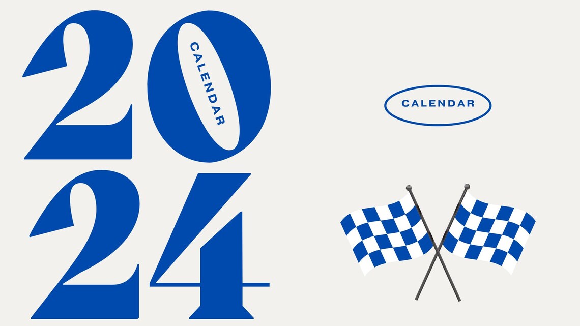 2024 Year Calendar Printable Landscape, Minimalist Calendar, Yearly ...