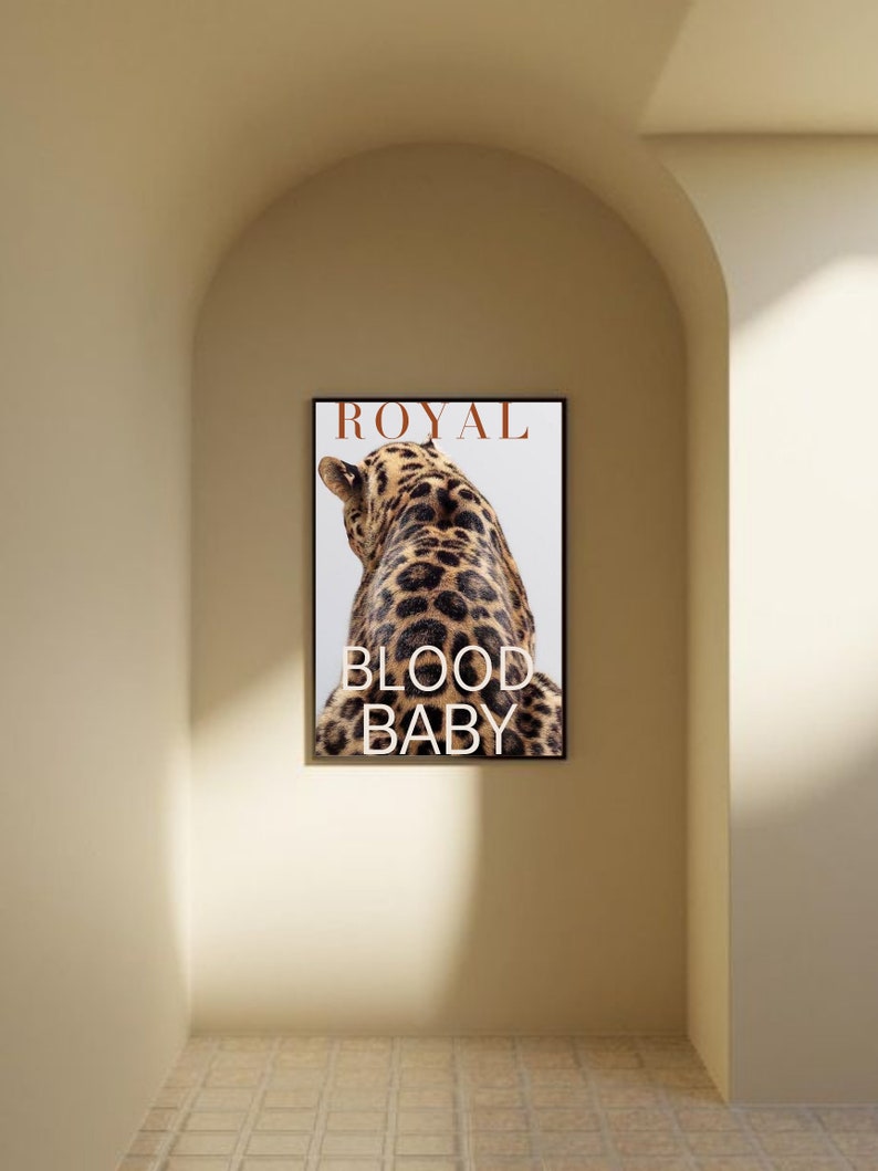 ROYAL BLOOD BABY Wall Art modern Digital Download - Etsy