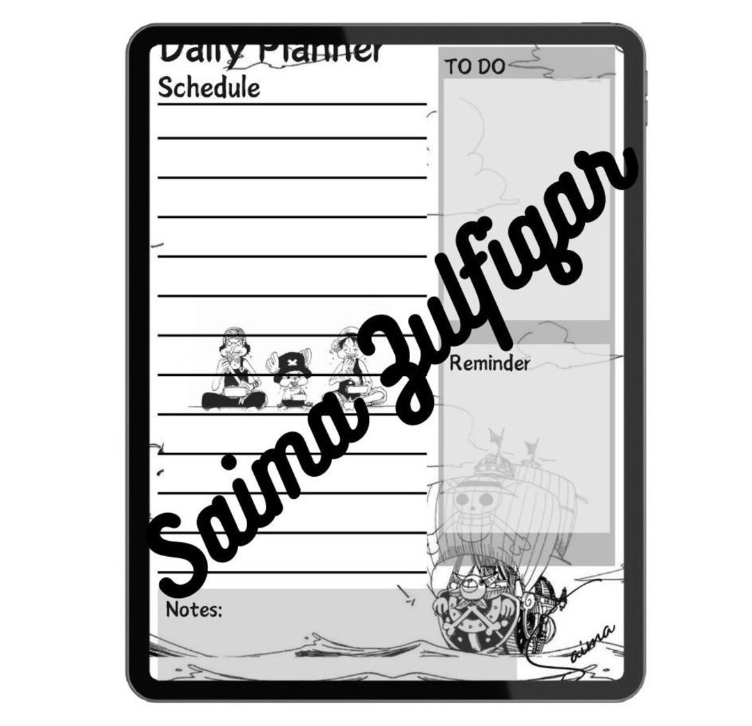 One Piece Going Marry Daily Planner Luffy Usopp Chopper - Etsy