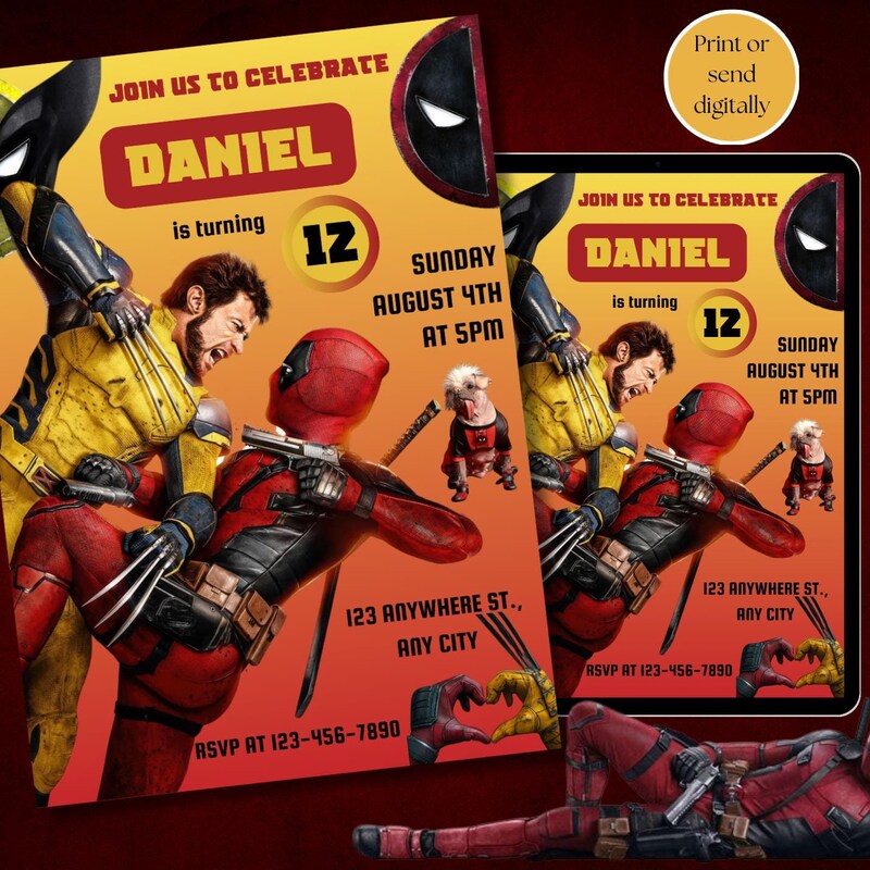 Deadpool and Wolverine Party Supplies - Etsy