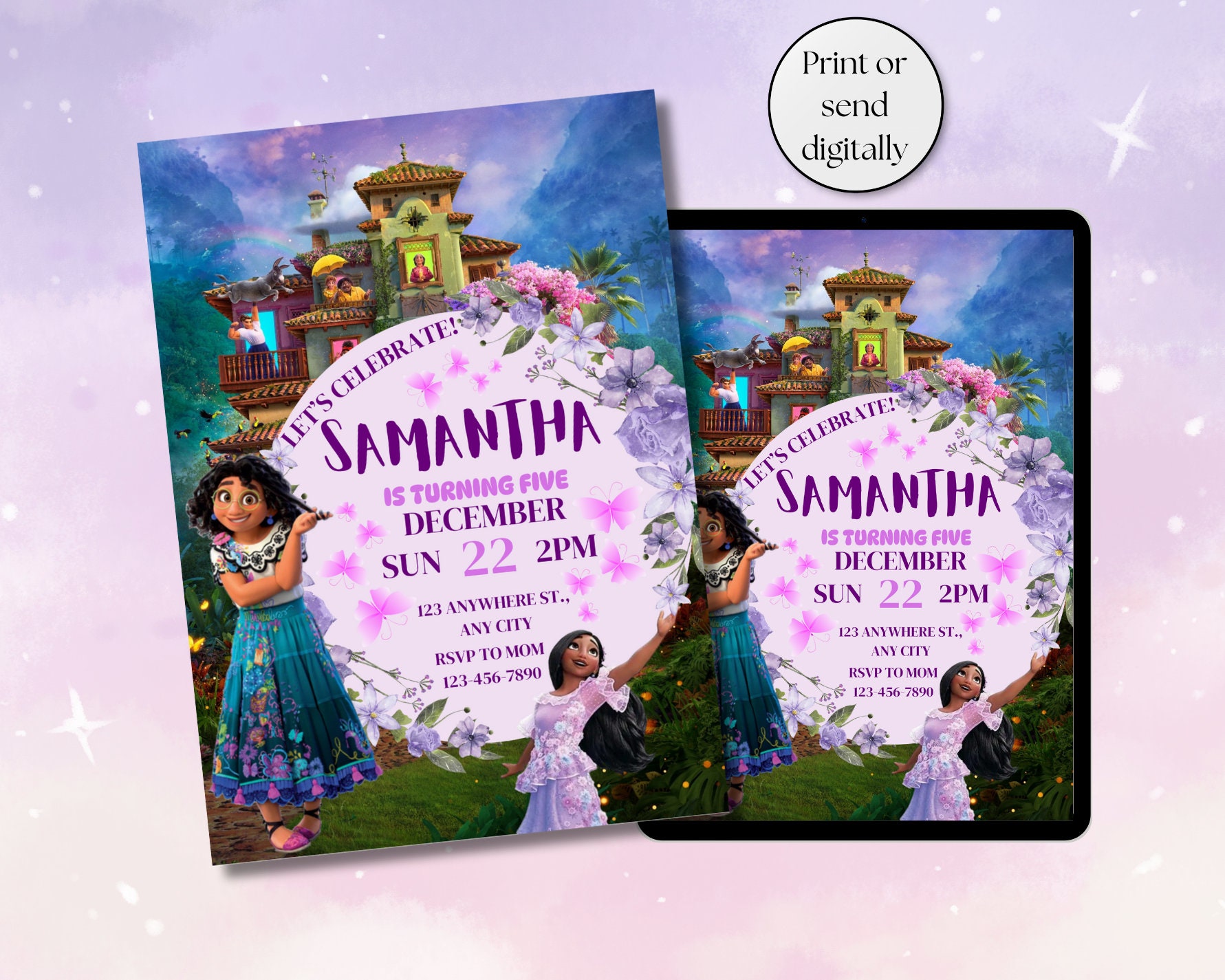 Editable Encanto Birthday Invitation Template, Encanto Invite, Encanto ...