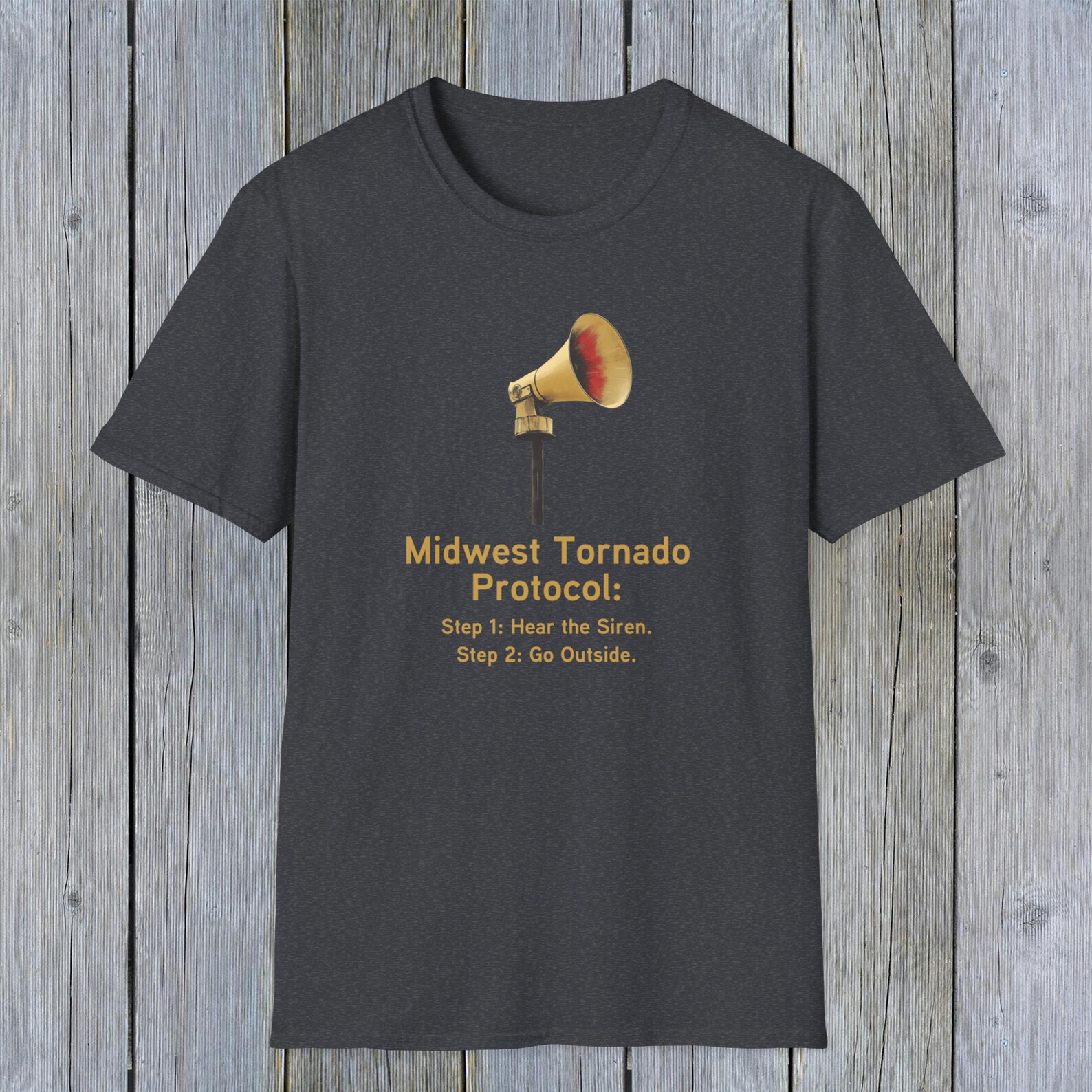 Midwest Tornado Protocol T-shirt | Funny Midwest Weather Shirt | Storm ...