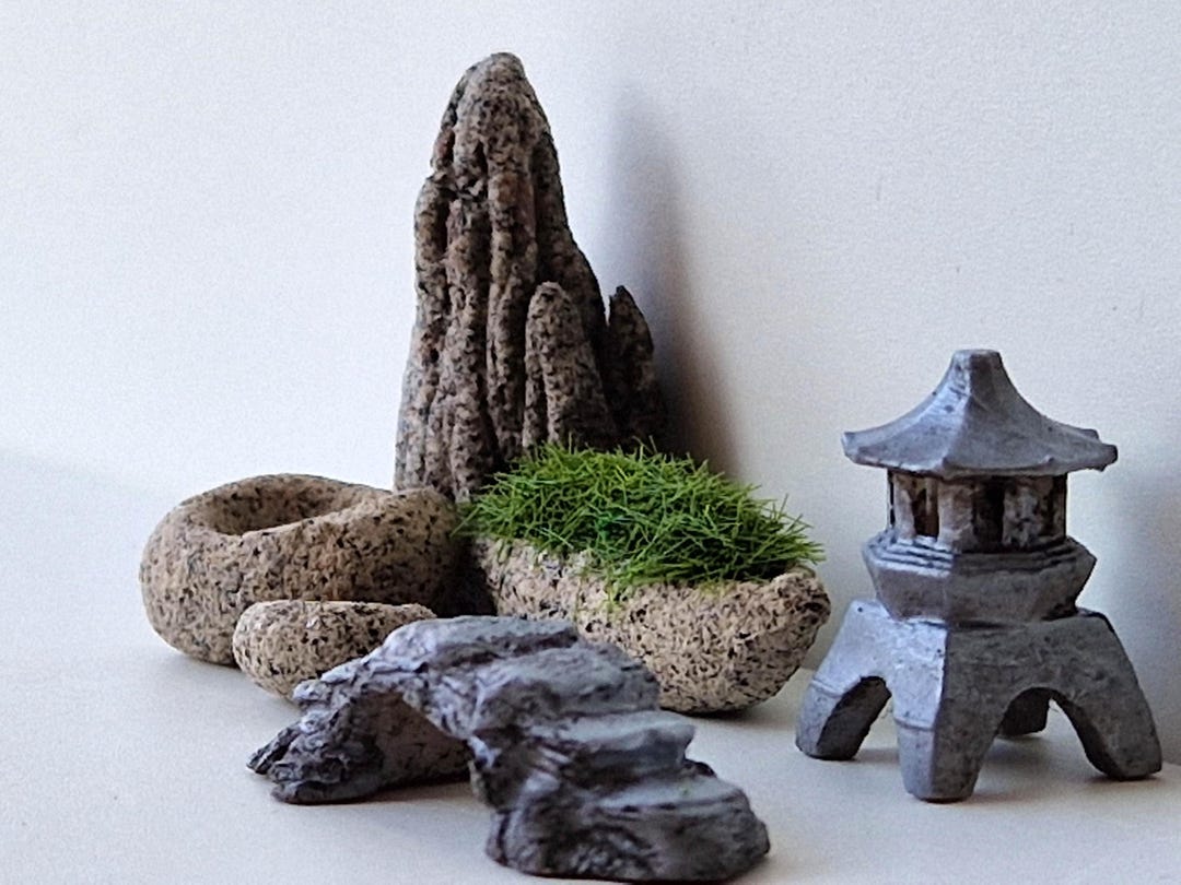 Stone Bridge and Decor for a Mini Rock Garden - Etsy