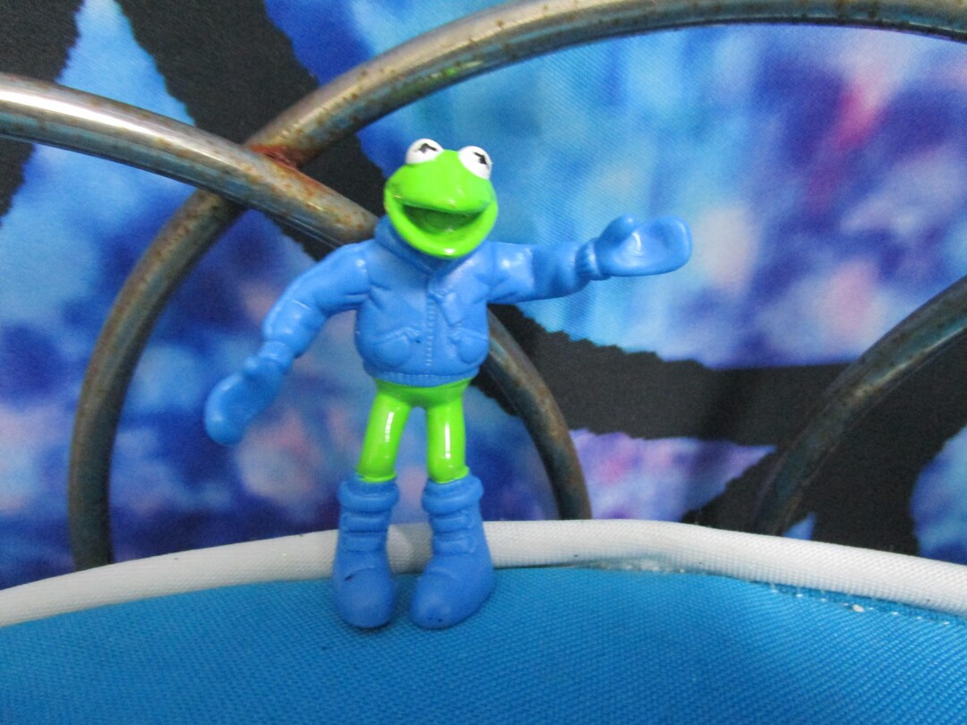 1997 Kermit the Frog Figure in a Blue Jacket and Blue Boots Figure - Etsy