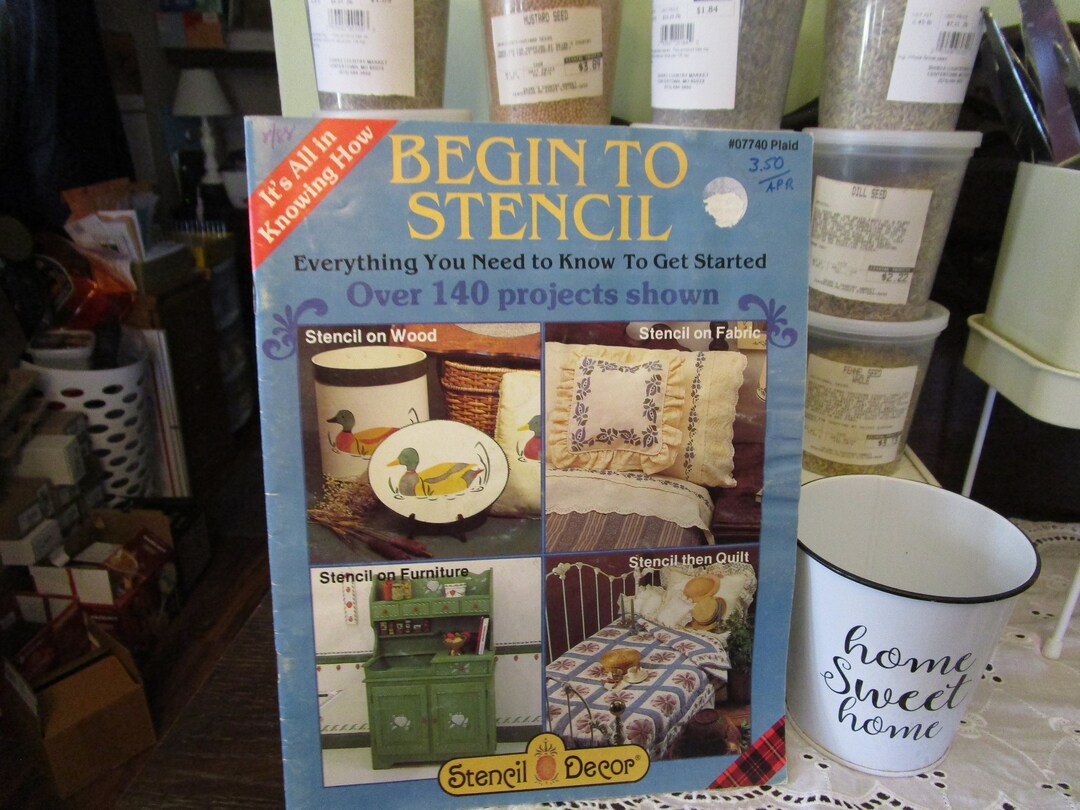 1983 Begin to Stencil Stencil Decor Magazine Everything You Need to ...