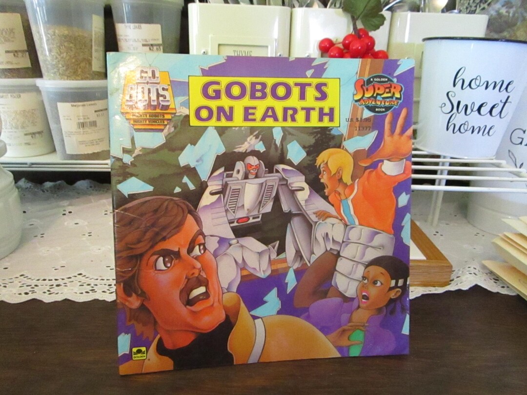 1984 Gobots on Earth Go Bots Mighty Robots Mighty Vehicles SC A Golden ...