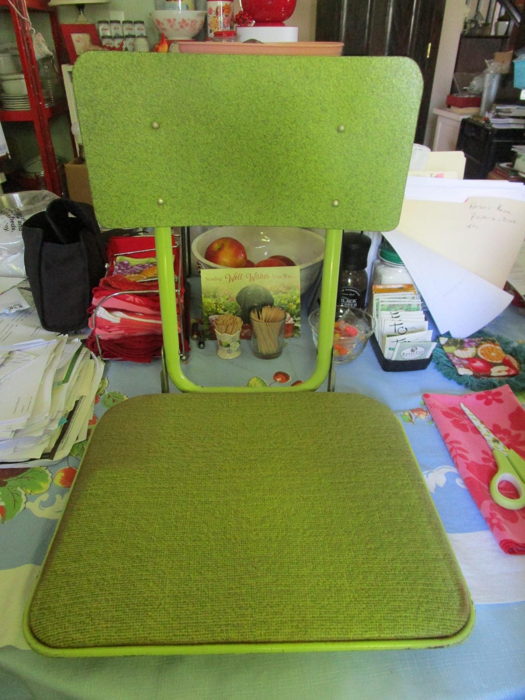 Vintage Light Green Stadium Bleacher Seat for Sports, Camping, Etc - Etsy
