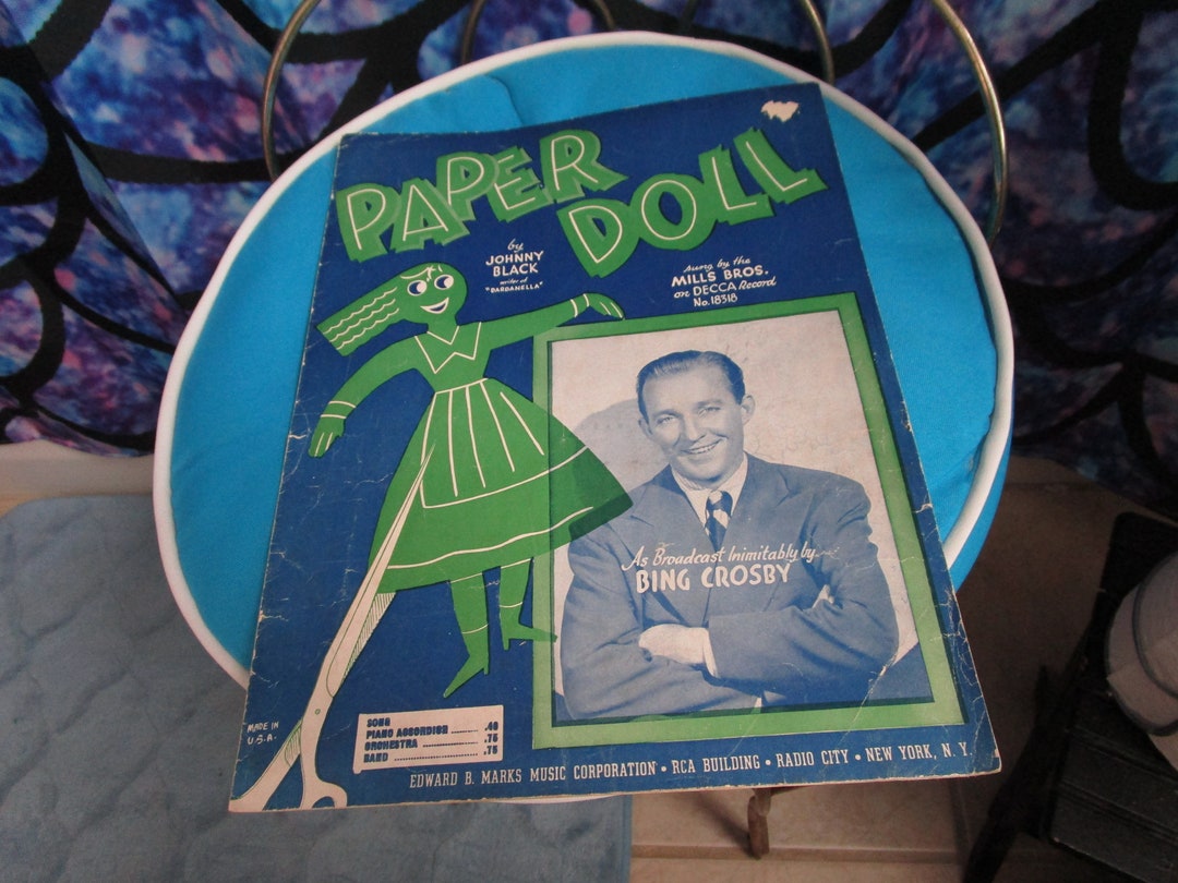 1943 Paper Doll by Johnny Black Sung by the Mills Bros on Decca Record ...