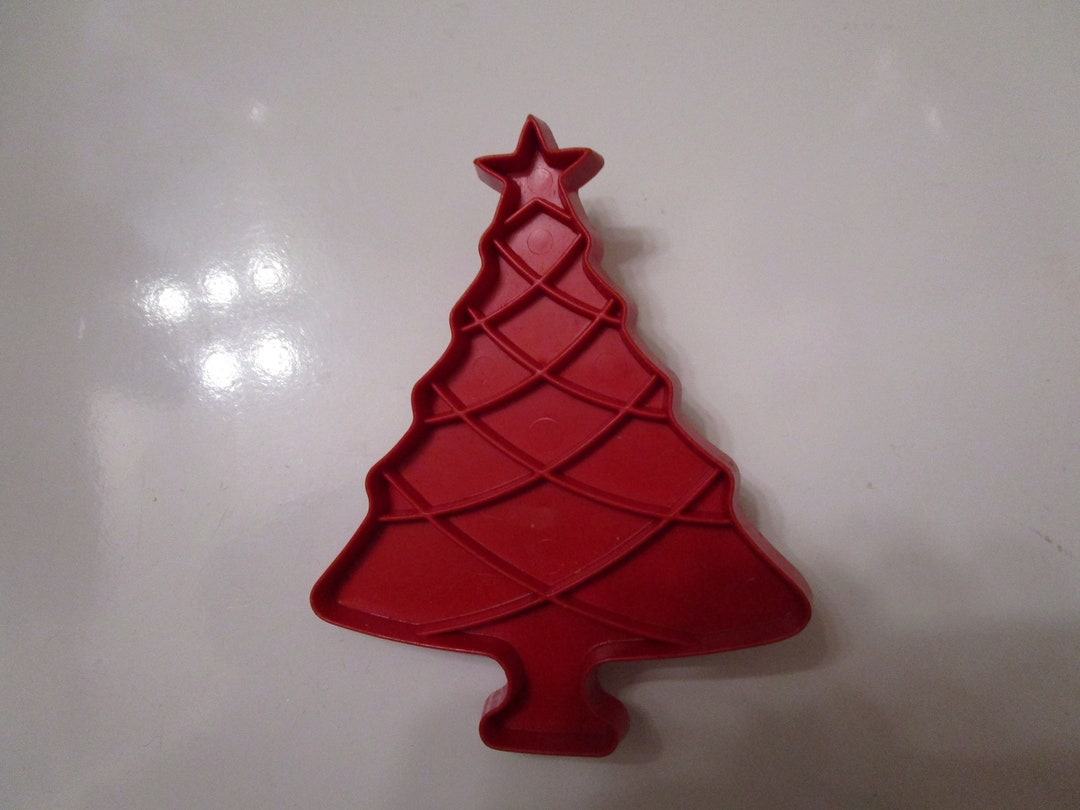 Vintage Red Tupperware Christmas Tree Cookie Cutter - Etsy