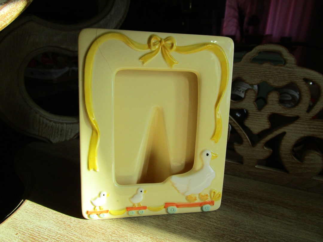 1984 Duck Picture Frame Ducks Made for Ebeling & Reuss Company Golden ...