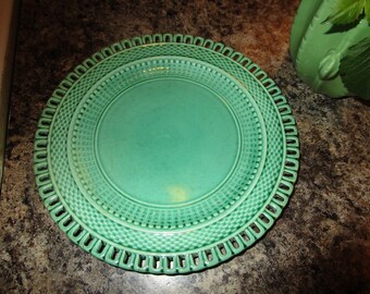 Green Pottery Plates | Etsy