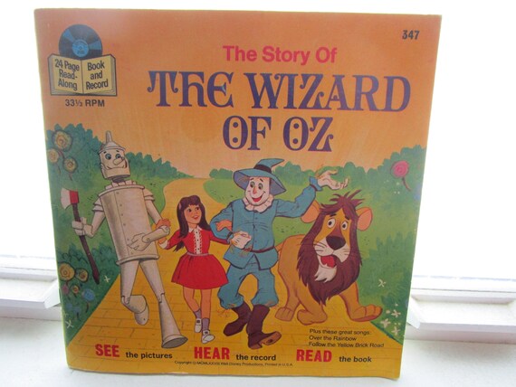 1978 the Story of the Wizard of Oz See Hear Read Book and - Etsy